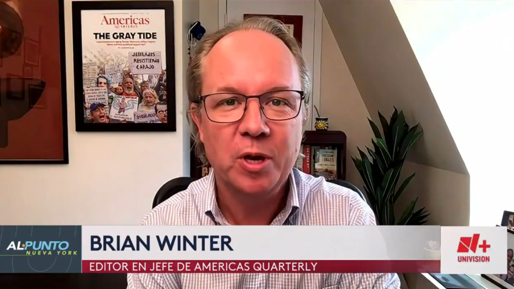 Brian Winter en entrevista a Univision sobre elecciones en Colombia y ...