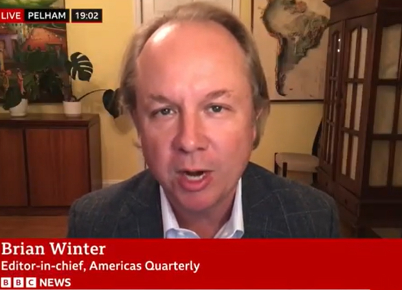 BBC News Interviews Brian Winter Regarding U.S. Strikes in Eastern ...