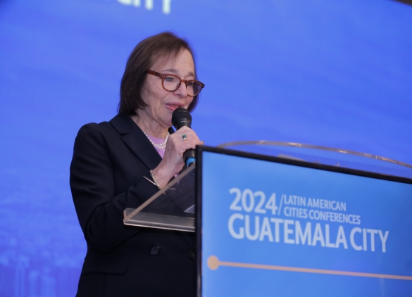 Susan Segal en Guatevisión durante la LACC Guatemala | AS/COA